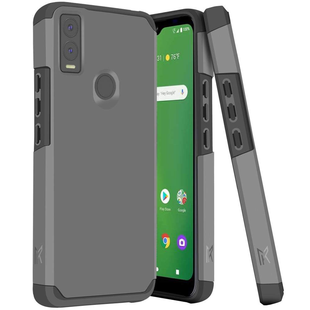 BellDandy Slim Shockproof Hybrid Case + Tempered Glass for Innovate E 5G - mk Gray - Walmart.com