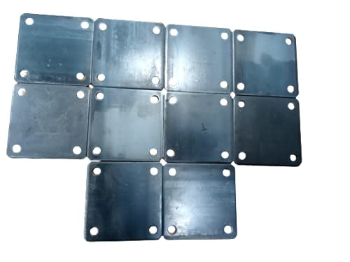 WELDANDFABSHOP 10 Pcs of Hot Rolled Steel Base Plate 4" X 4" with 4 ...