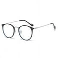 Korean style new oval glasses frame retro lightweight rivet anti-blue ...