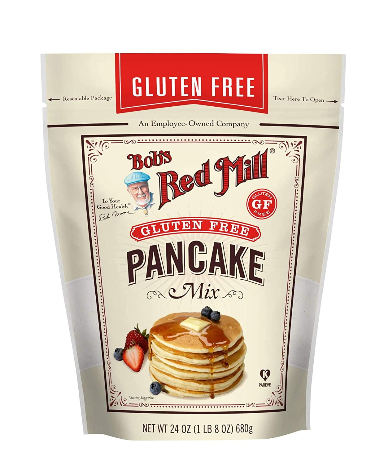 Bob's Red Mill Gluten Free Pancake Mix 24 oz Pack of 1 - Walmart.com