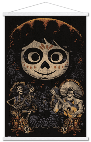 Disney Pixar Coco - Skulls Wall Poster with Magnetic Frame, 22.375" x ...