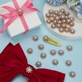 40Pcs Alloy Buckles with Imitation Pearl Glass Snowflake Golden ...
