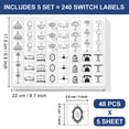 PVC Self-Adhesive Stickers Writable Label Stickers Rectangle Mixed ...