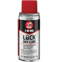 3-IN-ONE Lock Dry Lubricant Spray, 2.5 Oz for Hardware, Home and ...