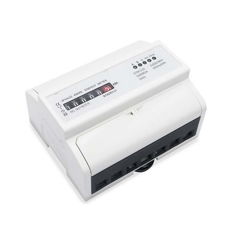 Plastic Case Electric Meter Digit Display Watt Meters Rail-mounted ...