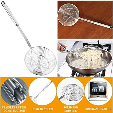 GoodCook 5.5" Stainless Steel Spider Wok Skimmer and Strainer, Silver ...