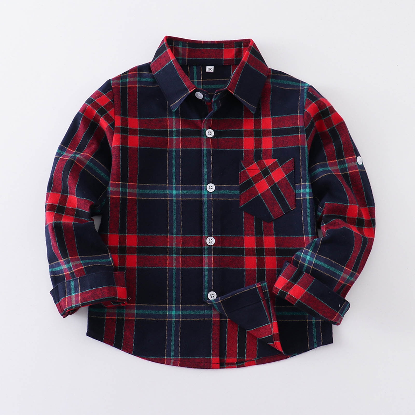 Click here for Mkosplrt Boys And Girls Long Sleeve Flannel Shirt... prices