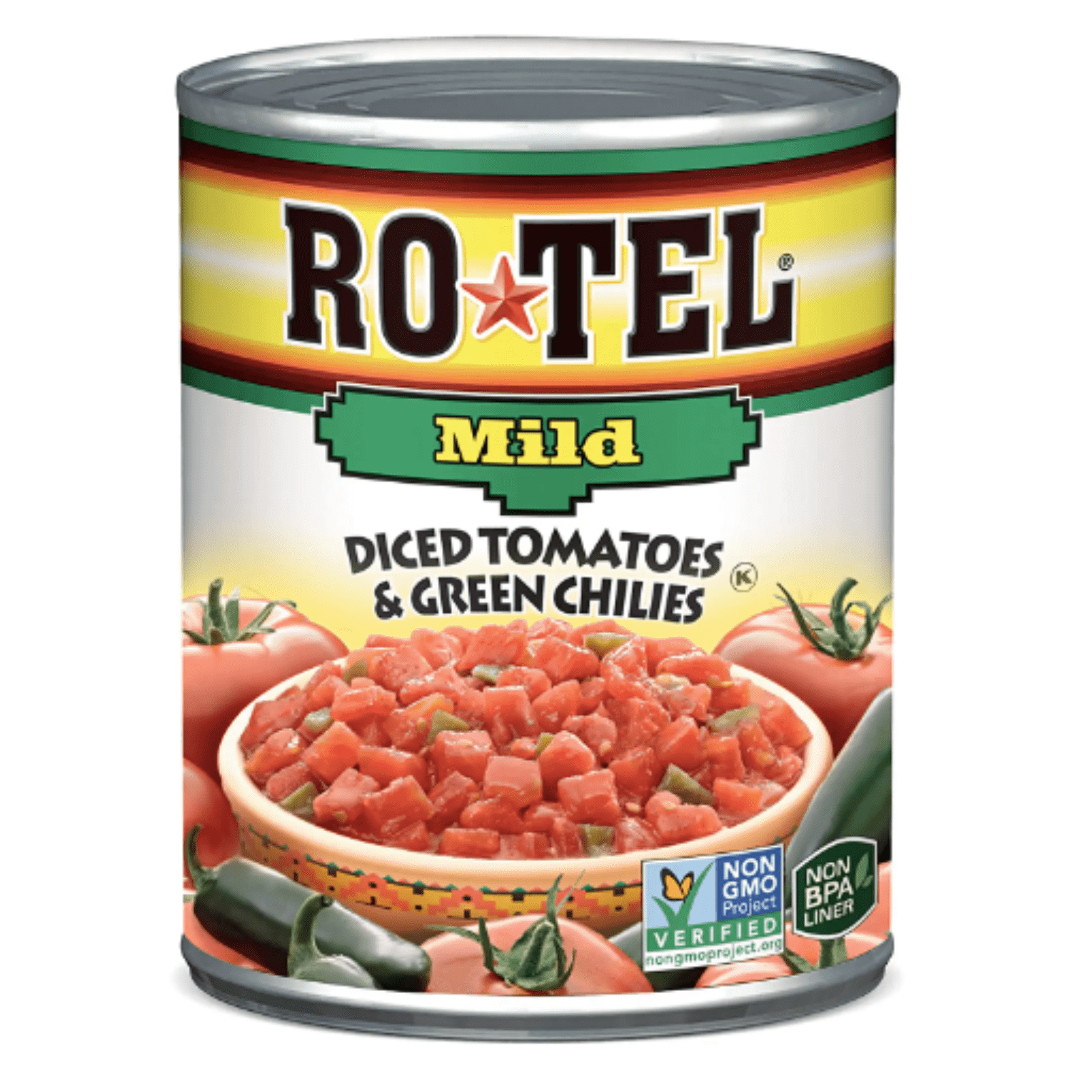 ROTEL Mild Diced Tomatoes and Green Chilies, 10 Ounce Vine-Ripened ...