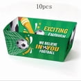 Football Themed Paper Box, Manual Foldable Tray Container, Versatile ...