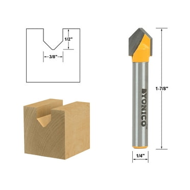 Yonico 5 Bit Cove Edge Forming Router Bit Set - 1/2" Shank - 13522 ...