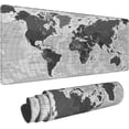 Gaming Pad, World Map Large Pad,Large Non-Slip Rubber Base Mousepad ...