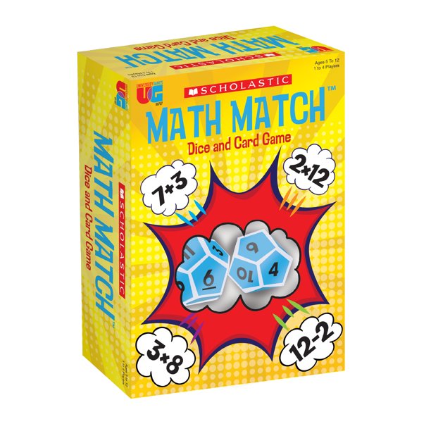 Scholastic Math Match Card and Dice Game - Walmart.com - Walmart.com