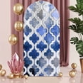 Arch Backdrop 4 Ft, Blue Morocco Spandex Stretch Fitted Arch Cover ...