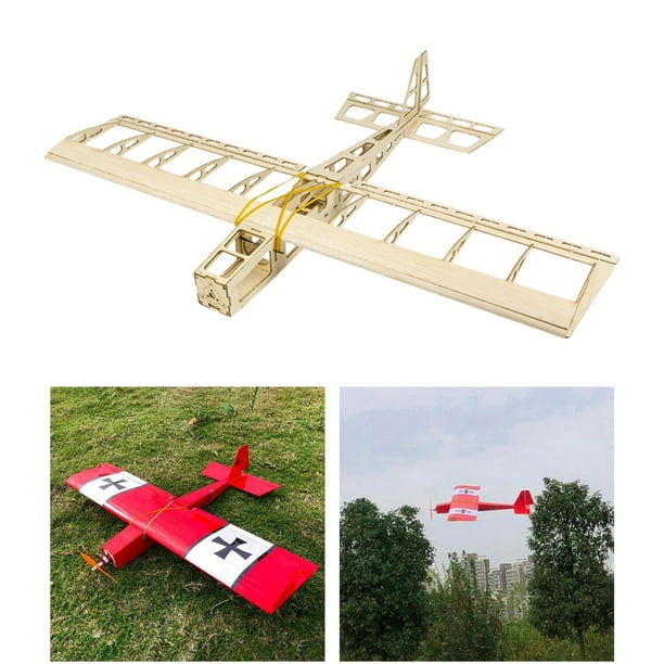 Avión de madera Balsa avión modelo 580mm envergadura avión Kit Juguetes ...