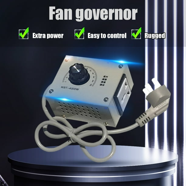 Clairlio AC220V Fan Governor 18A SCR Voltage Regulator 4KW Stepless ...