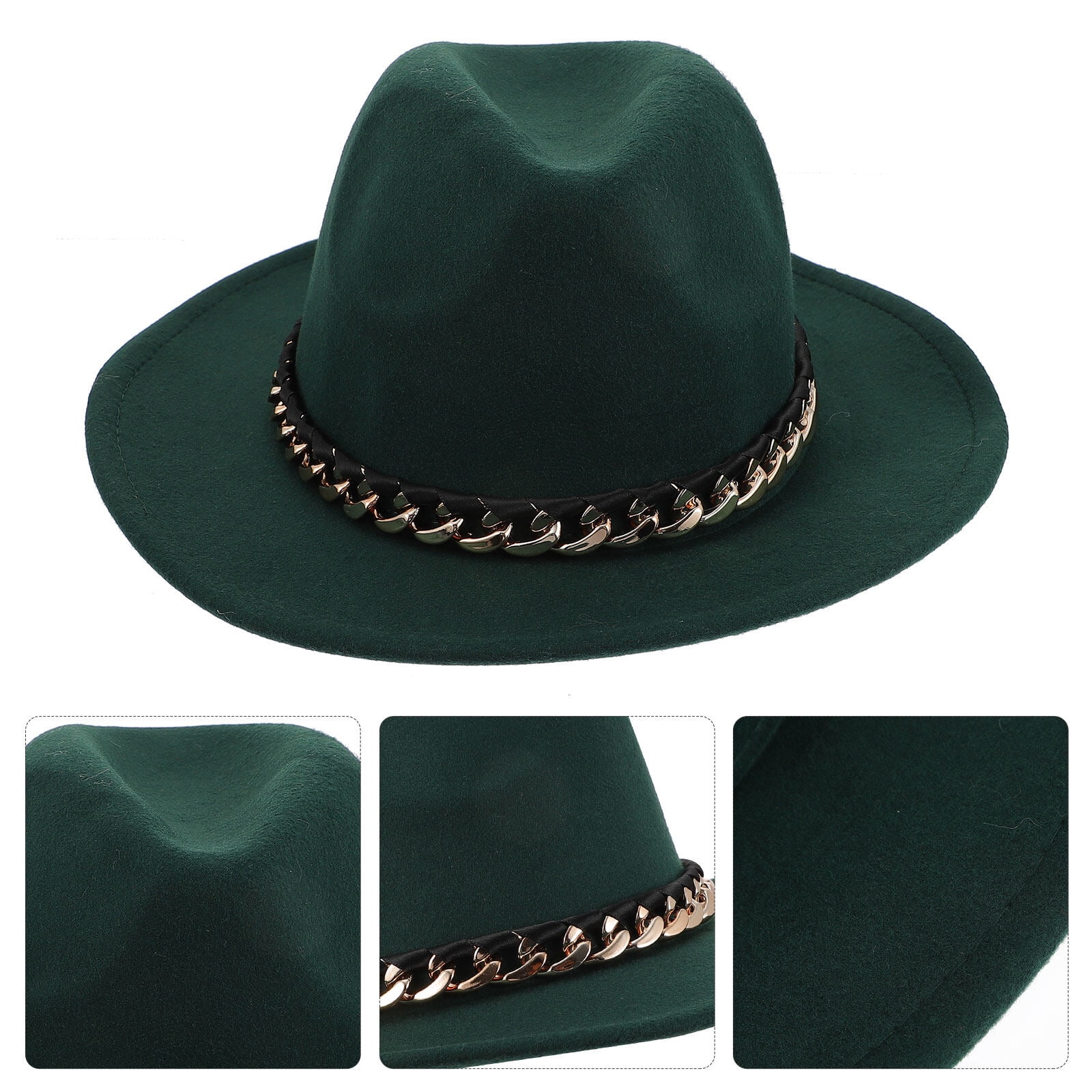 Click here for Sewacc Menss Dark Felt Hat For Parties Weddings An... prices