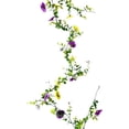 Artificial Wreath, Hanging Vine, 68.9 in Waterproof Plastic Leaves With ...