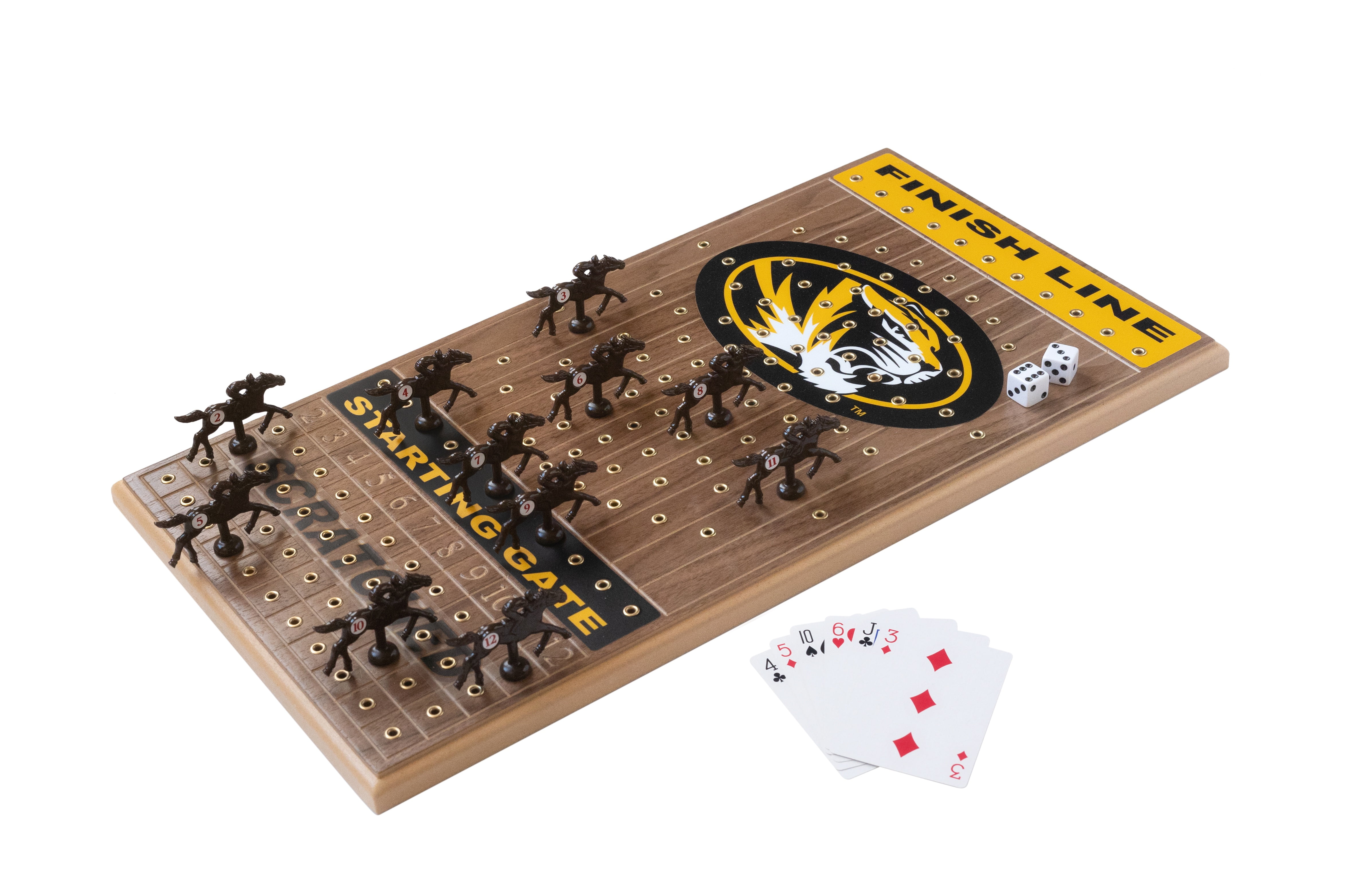 Handcrafted Missouri Tiger Walnut Horseracing Party Board Game from ...