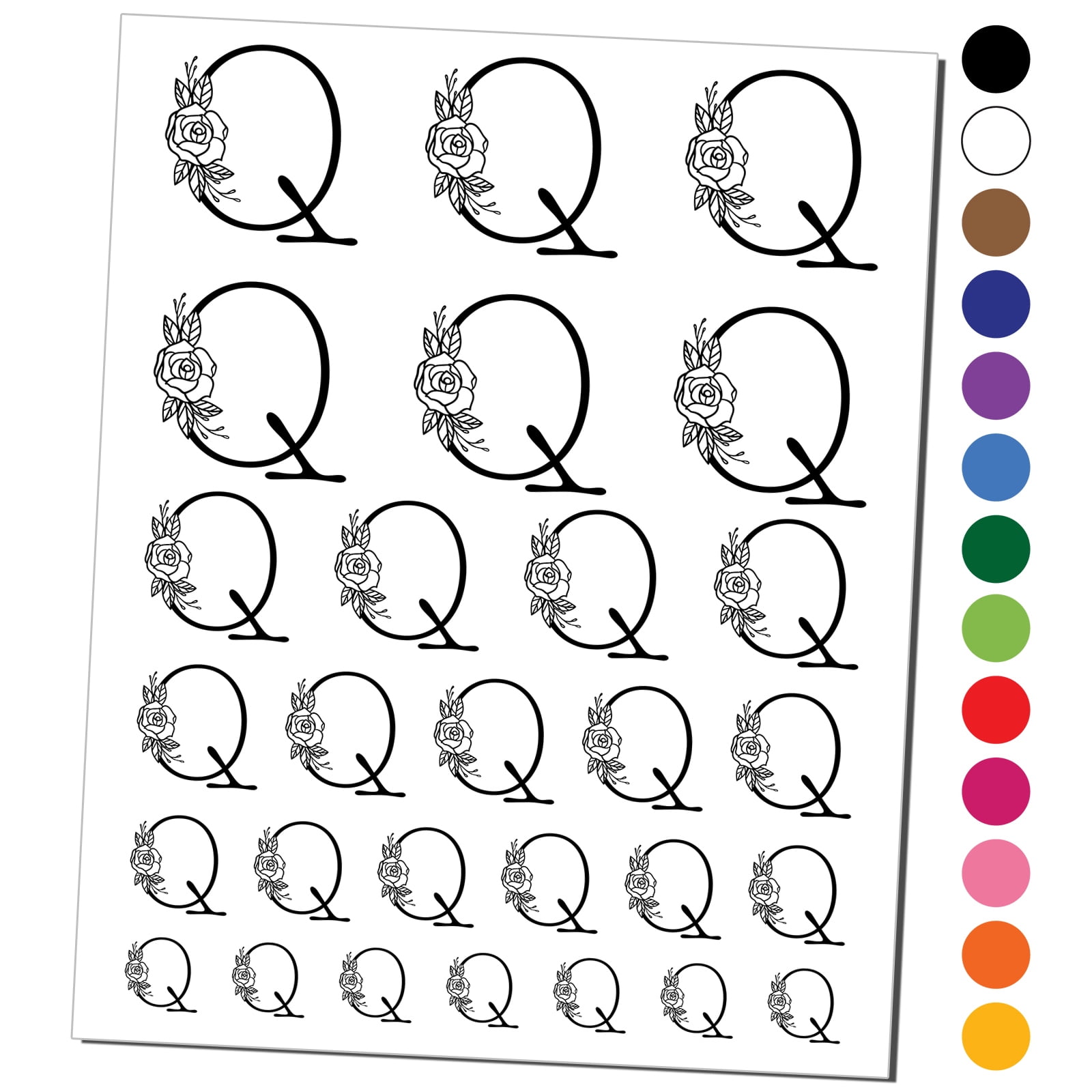 Letter Q Tattoo Designs