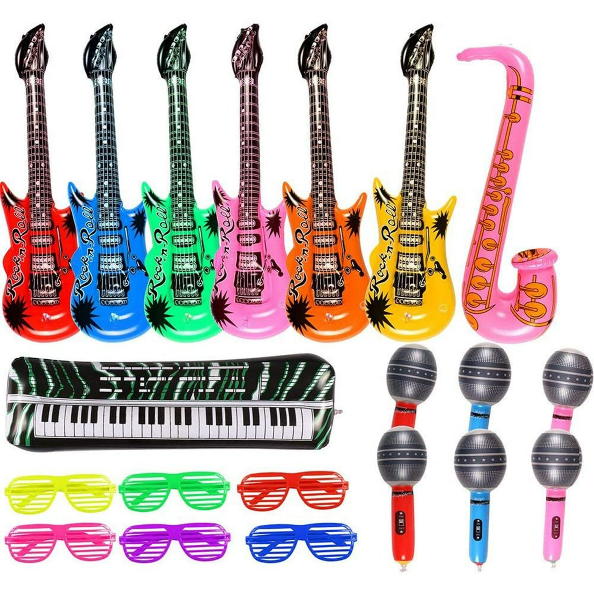 Click here for Amdohai 20 Pack Inflatable Rock Star Toy Set Music... prices