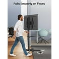 Rolling TV Stand on Wheels for 23-60 Inch Flat Curved Screen TVs ...
