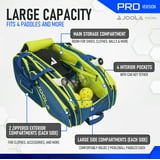 JOOLA Tour Elite Pro Pickleball Bag, Backpack, Duffle Bag, Navy/Yellow ...