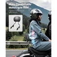 KFFKFF Detachable Motorcycle Passenger Backrest, Compatible with Harley ...
