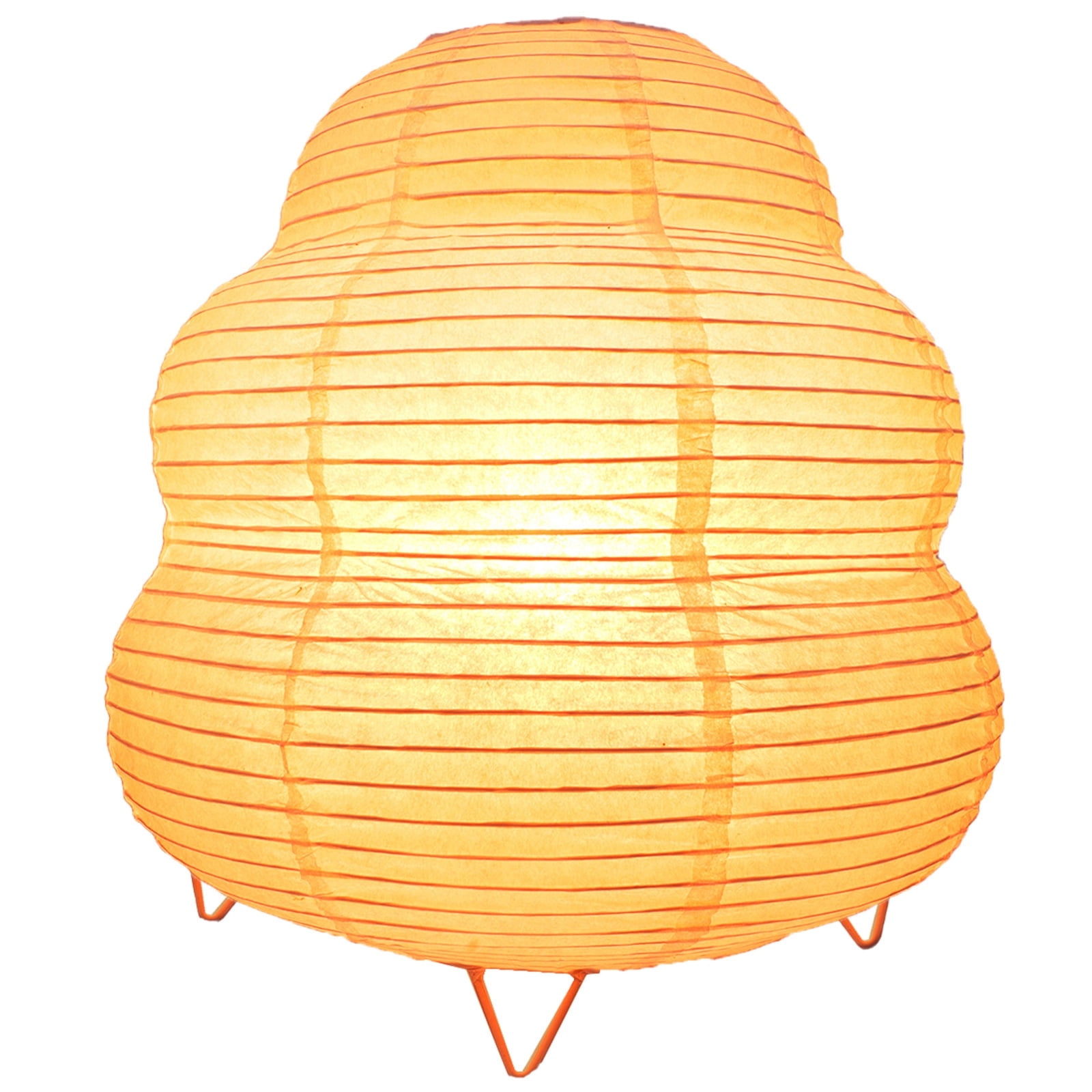 Click here for Winskyall Orange Rice Paper Lantern Desk Lamp With... prices