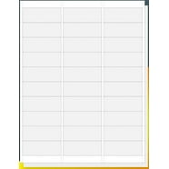 Universal Laser Printer Permanent Labels, 1 x 4, White, 100 Sheets ...