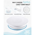 Cake Decorating Kit with Cake Stand Turntable, Piping Bags, Piping Tips ...