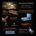 GEEKOM AX8 Mini PC Desktop Computer, AMD Ryzen 9 8945HS,32 GB DDR5 2TB ...
