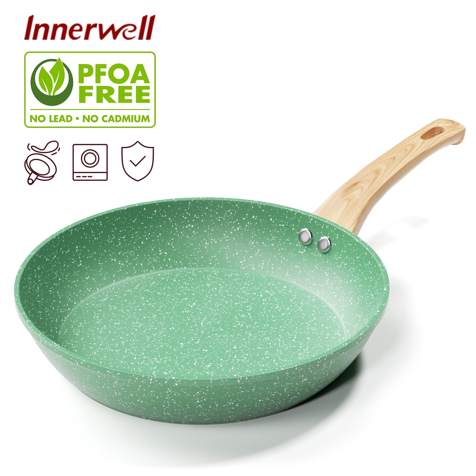 Click here for Innerwell 11 Inch Green Nonstick Frying Pan Skille... prices