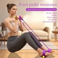 6-Tube Pedal Resistance Band for Sit-Ups & Core Training, Adjustable ...