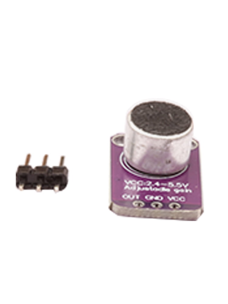 2pcs Electret Microphone MAX4466 Module Adjustable Gain Purple Breakout ...