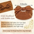 Bow Headbands for Women Wide Headbands Elastic Headwraps Knotted ...