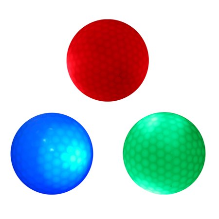 Dark LED Light Up Golf Ball Official Size Tournament Ball Blue/Red ...
