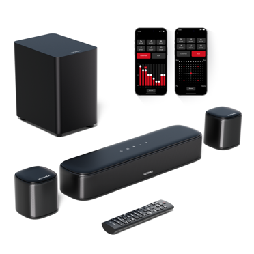 Roku 9020R2 Wireless Surround Speakers (Pair, Black) with TV Bluetooth ...