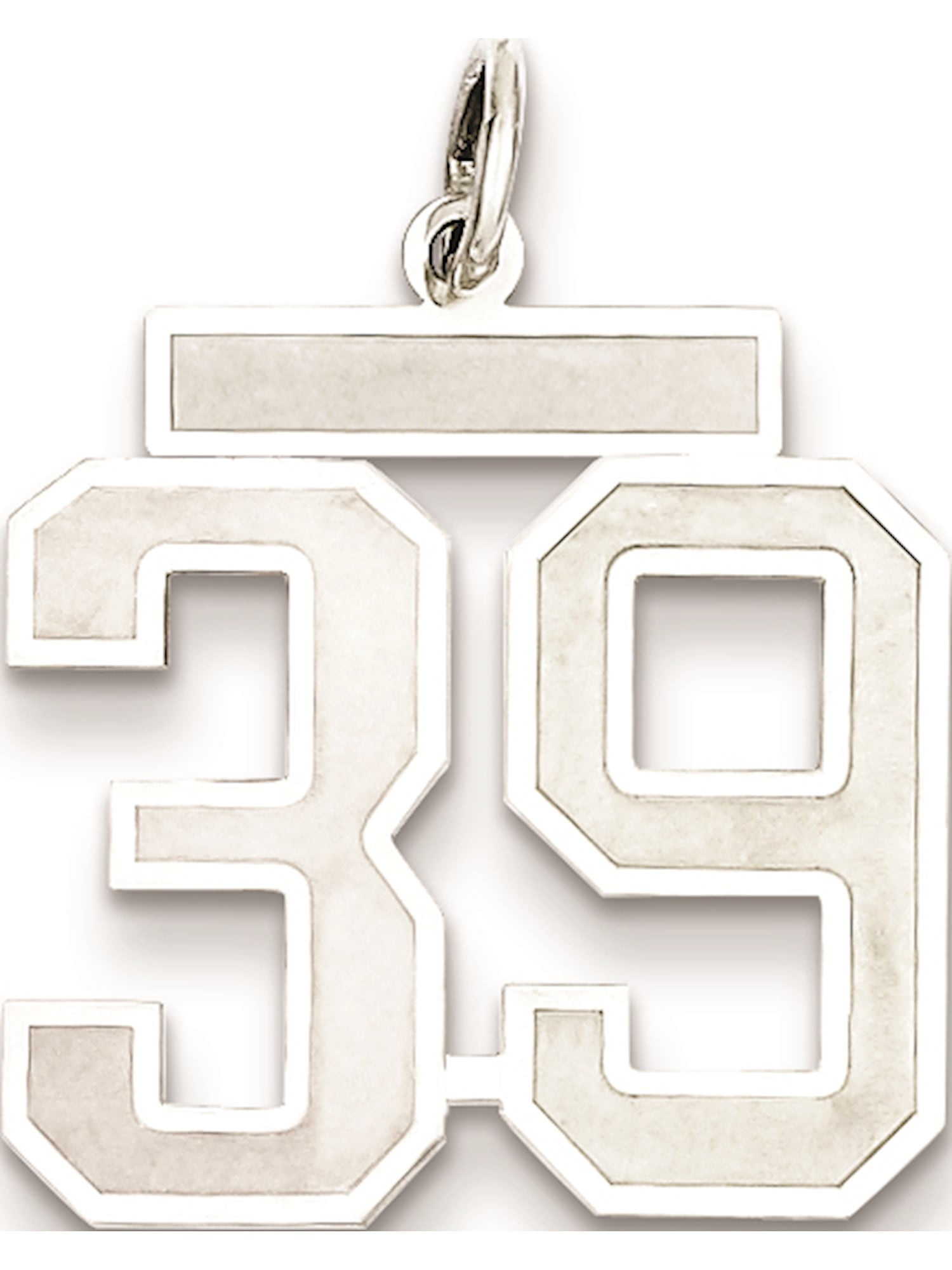 925 Sterling Silver Medium Satin Number 39 | Walmart Canada