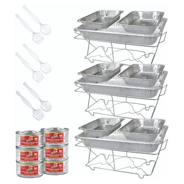 Serve-Rite 10-Piece Buffet Party Server Chafing Set for Catering, BBQ, Holidays - Walmart.com