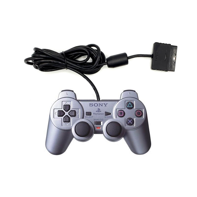 Sony PS2 Controller Silver OEM used - Walmart.com