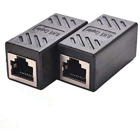 2 Pack RJ45 Coupler Ethernet Cable Coupler LAN Connector Inline Cat7 ...