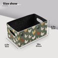 2 Pcs Foldable Felt Storage Bins Decorative Fabric Organizer Baskets ...
