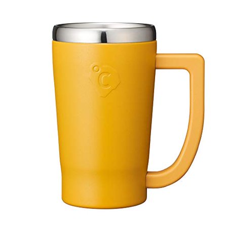 Doshisha Beer Mug 420ml Freezing Stainless Mug ON ℃ ZONE Vacuum ...