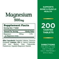 Nature’s Bounty Magnesium Supplement, 500 mg, 200 Tablets - Walmart.com