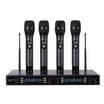 Sound Town Professional UHF Handheld Wireless Microphone System with LED Display, 4 Handheld ...