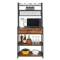 Winado 5-Tier Bakers Rack Kitchen Storage Shelf Free Standing Microwave ...