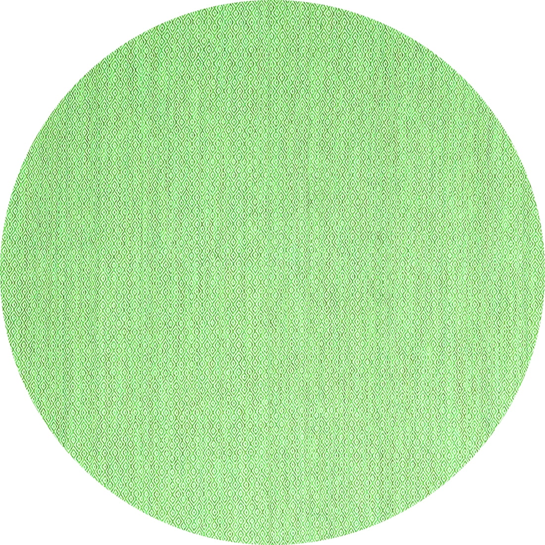 Ahgly Company Indoor Round Solid Green Modern Area Rugs, 4' Round ...
