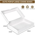30pcs Cookie Boxes, 16x11x2.5 Inches Auto-Popup Bakery Boxes with ...