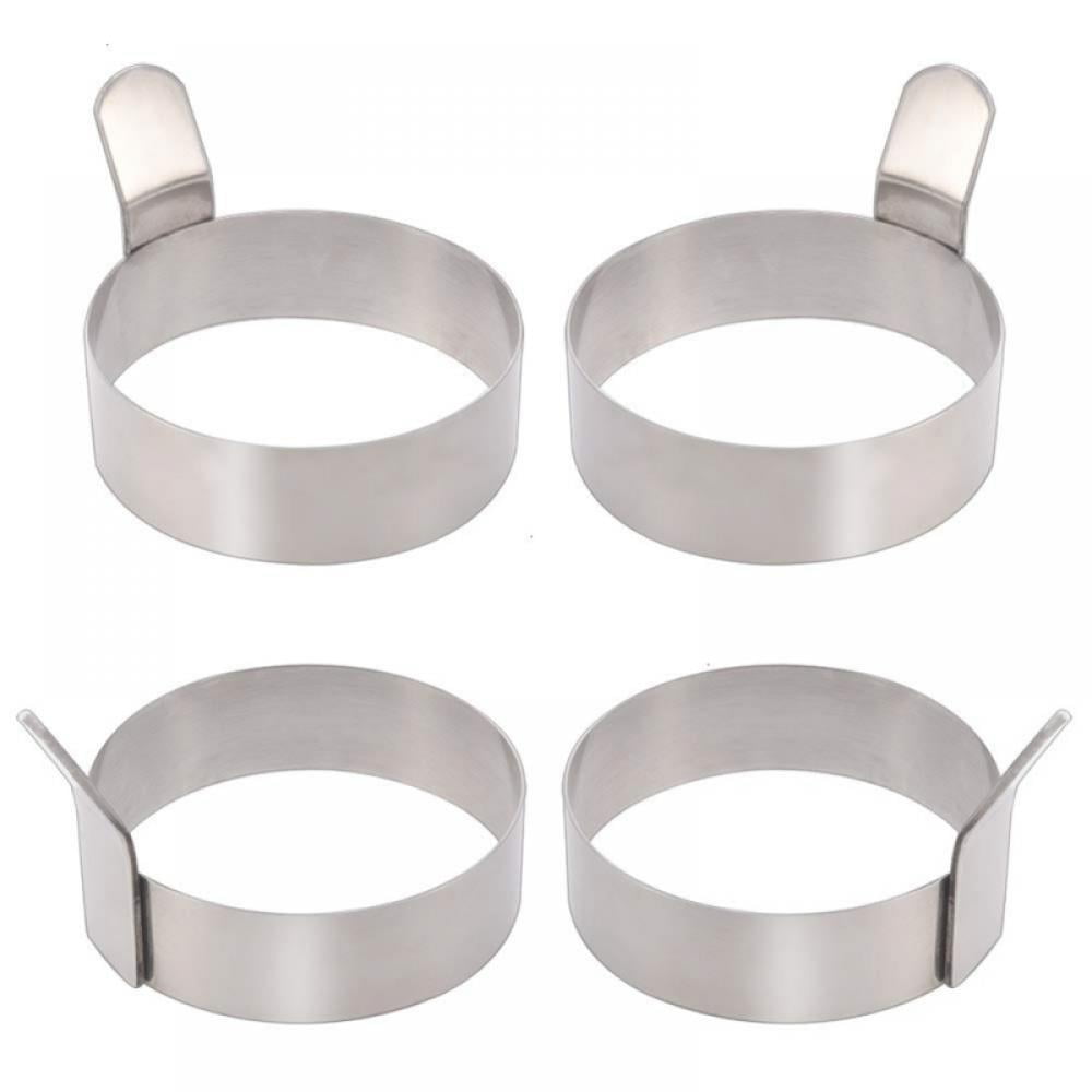 Egg Ring, Stainless Steel Omelet Mold Non Stick Pancake Ring Mold for ...