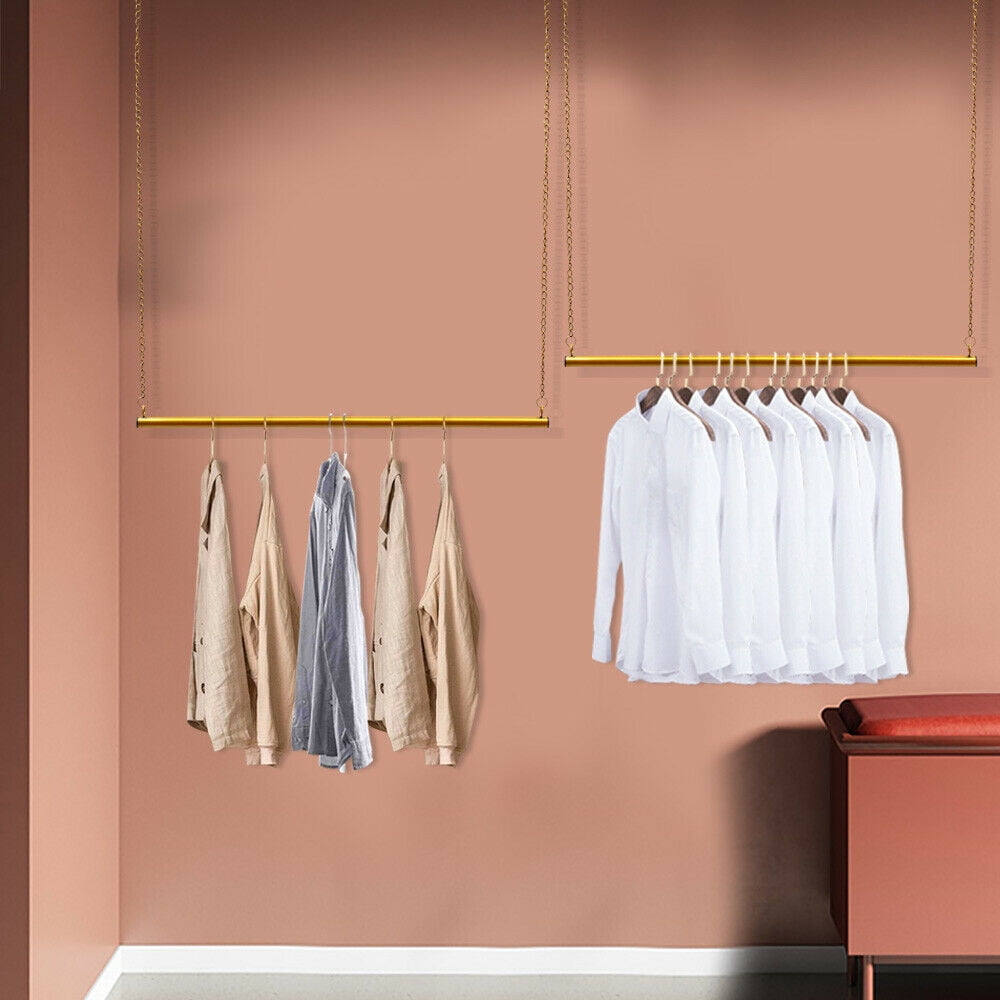 Chain Style Clothes Display Rack With Pole Clothing Retail Store ...